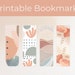 Boho Printable Bookmarks, Digital Bookmarks, Bookmarks for Adults, Book ...