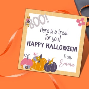 Halloween Treat Tags for Kids, Printable Instant Download PDF, Kids ...