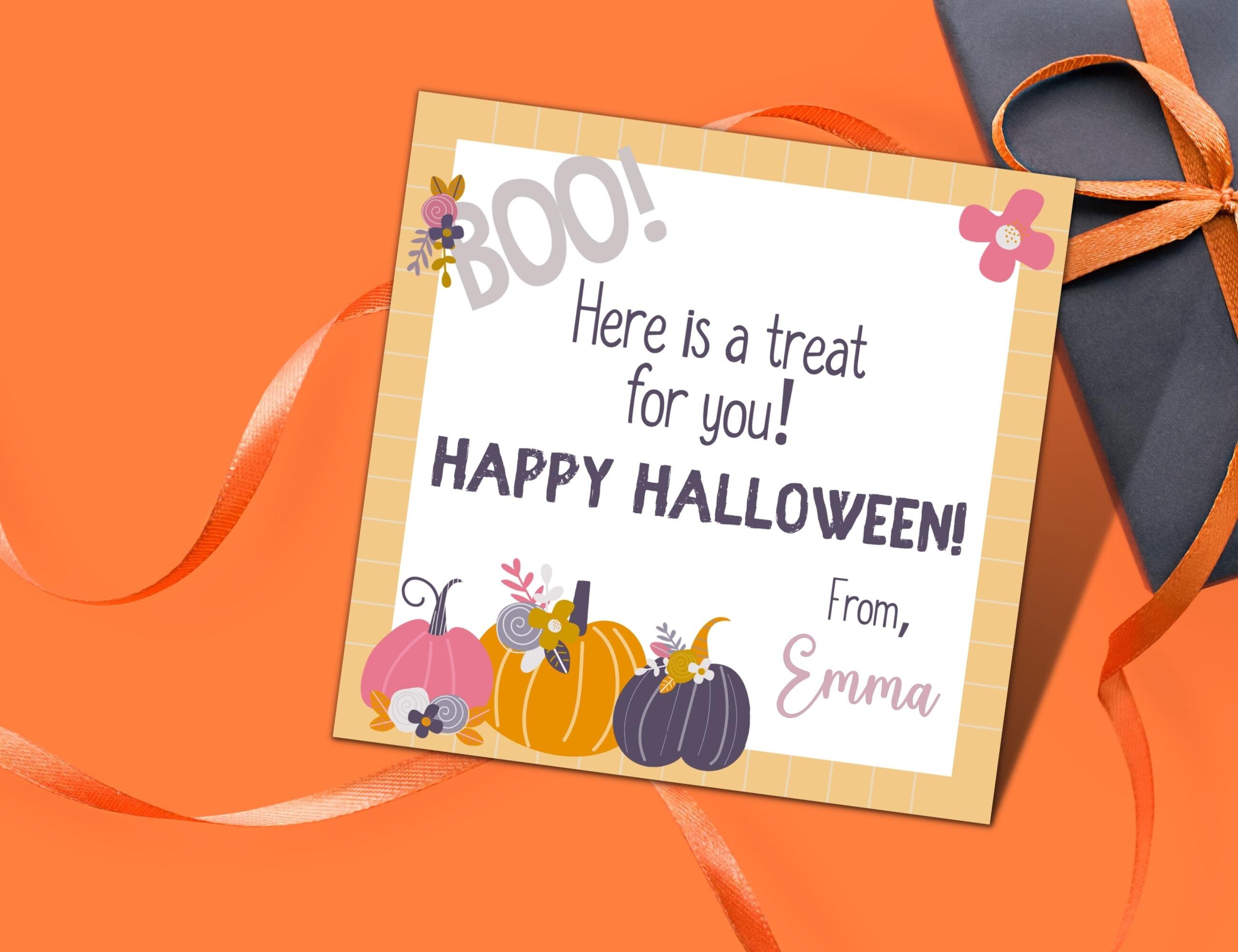 Halloween Treat Tags for Kids, Printable Instant Download PDF, Kids ...