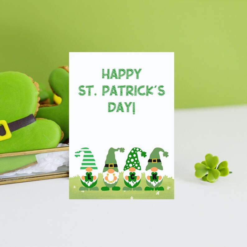 Printable St. Patrick's Day Cards, Good Luck Cards, School Class Party ...