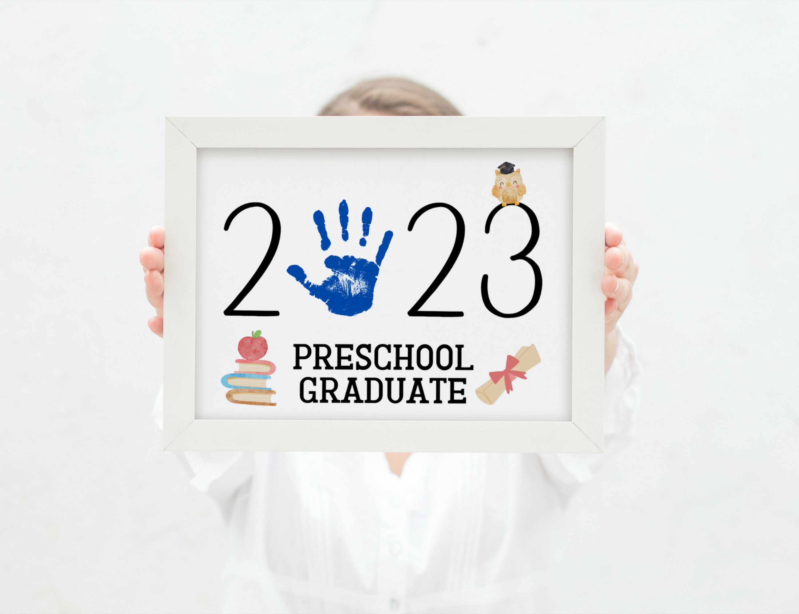 Preschool Graduation Handprint Art Template, Kids DIY Crafts, Keepsake ...