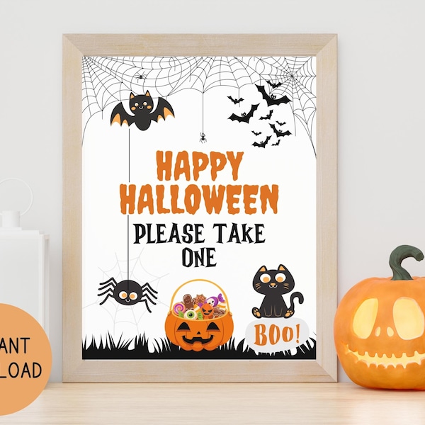 Take One Candy Sign - Etsy