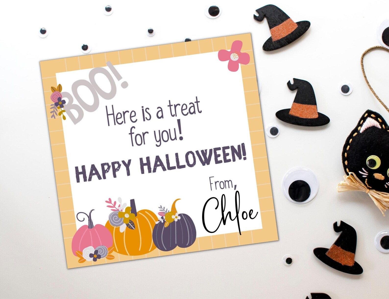Halloween Treat Tags for Kids, Printable Instant Download PDF, Kids ...
