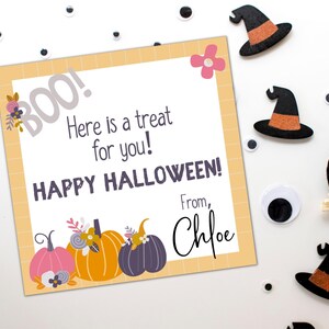 Halloween Treat Tags for Kids, Printable Instant Download PDF, Kids ...