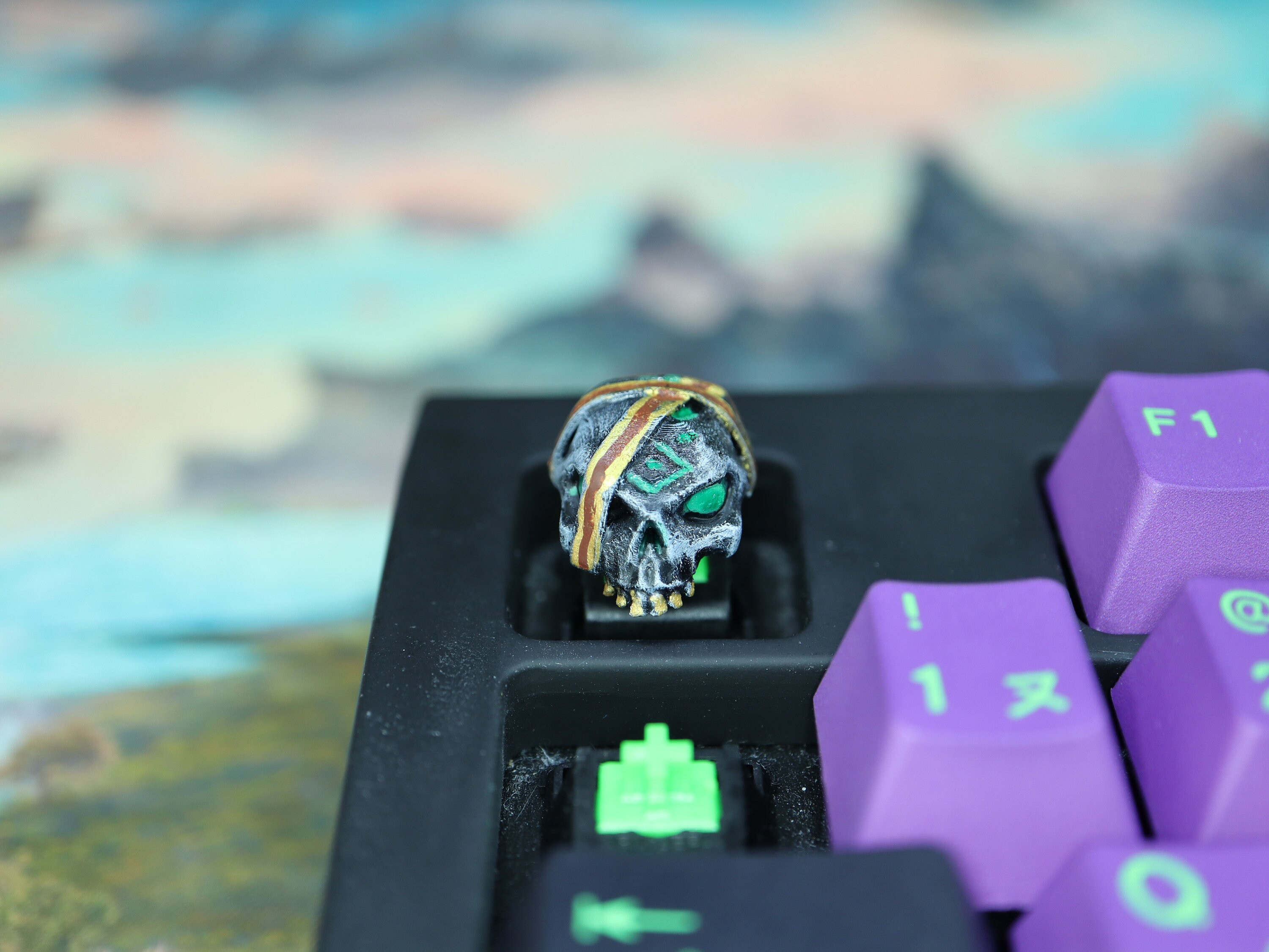 Stronghold Skull Artisan Keycap for Mechanical Keyboards - Etsy