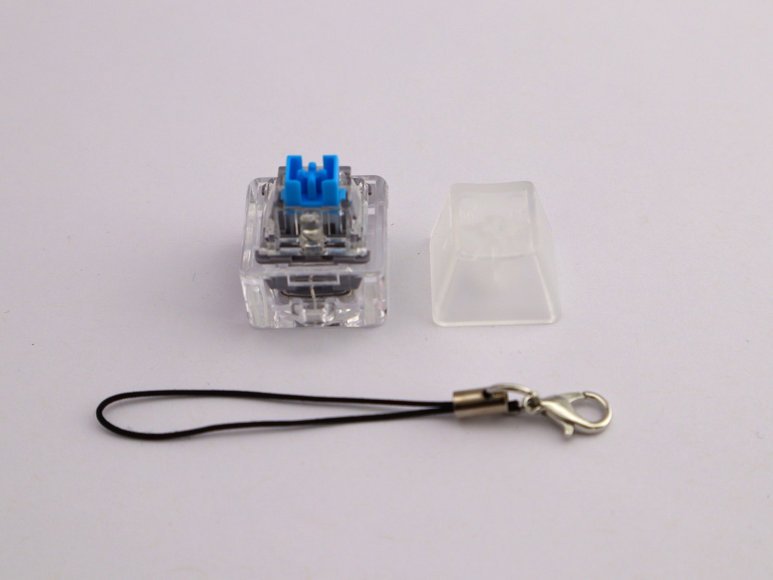 LED Light up Keycap on Clicky Blue Switch Tester Keychain RGB | Etsy