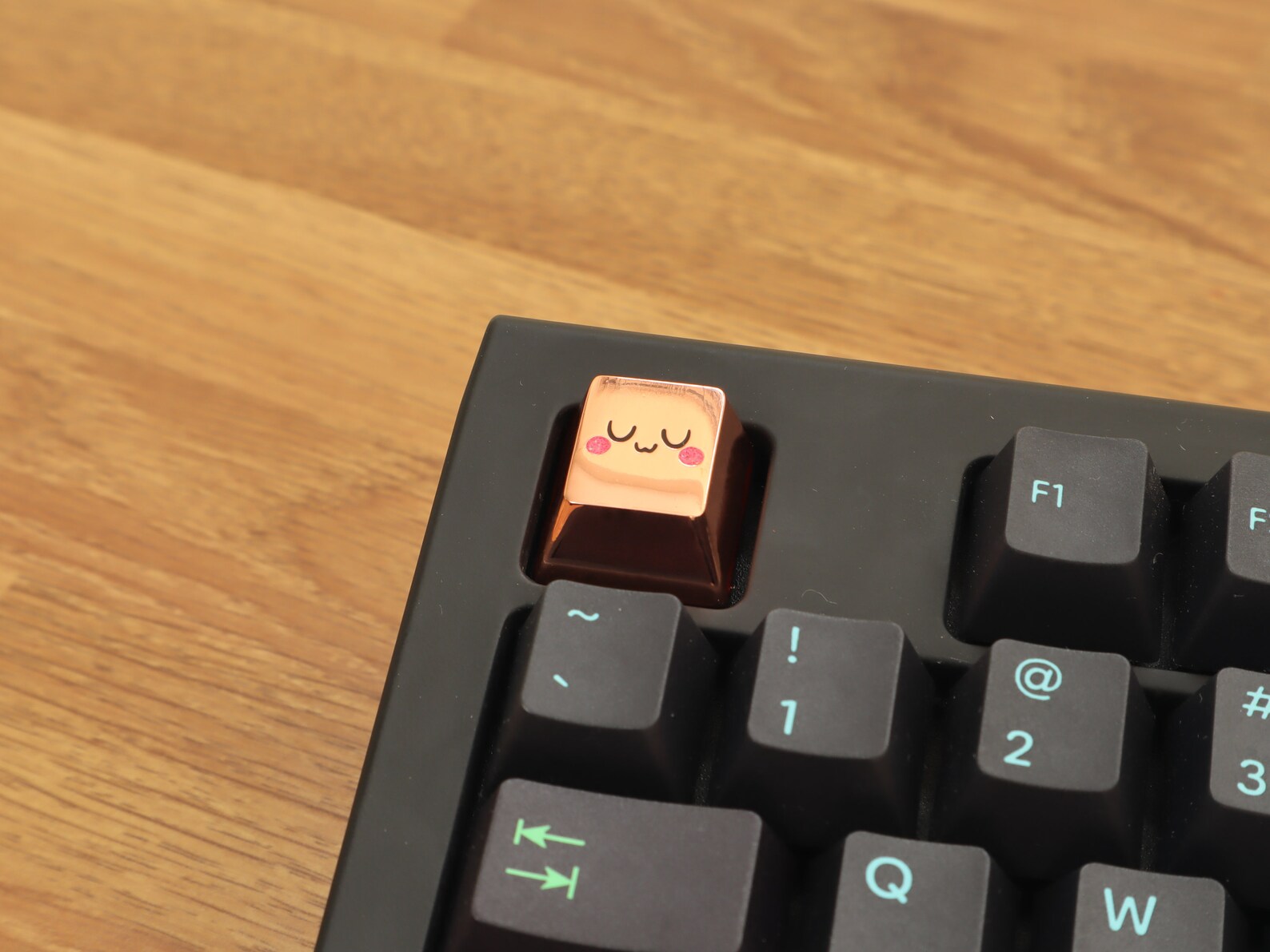 Uwu Rose Gold Artisan Keycap – Cute Blushing Mechanical Keyboard Key - Etsy