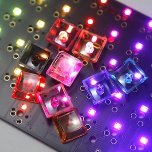 XDA Profile Transparent Keycaps: Colorful LED Shine-through - Etsy