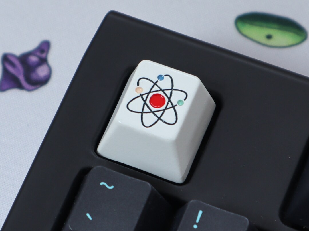 Atom Metal Keycap for Mechanical Keyboards Metal Artisan Key Cap ...