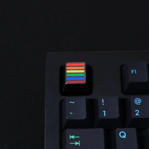 Rainbow Pride Metal Keycap for Mechanical Keyboards Metal Artisan ...