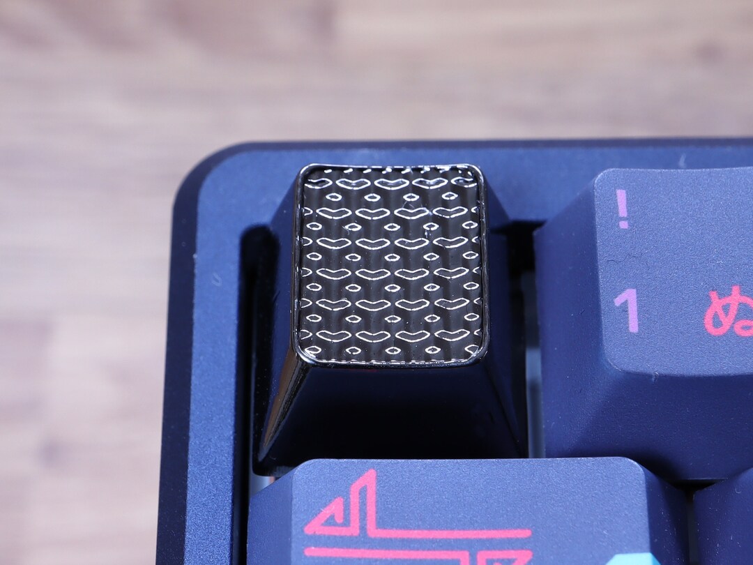 Black Nickel Alpha Geometrical Keycap 3D Geometry Pattern Custom ...