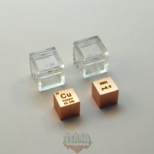Metal Element Cubes 10mm Size 99.95% Purity Periodic Table Collection ...
