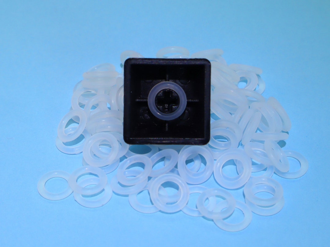 120 Clear O-rings for Cherry MX Keycaps, Soft Keyboard Switch Dampeners ...