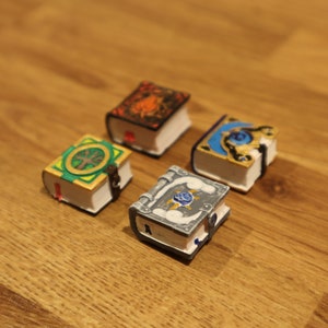 Elemental Spellbook Artisan Keycaps Fire Water Earth Air Element Spell ...