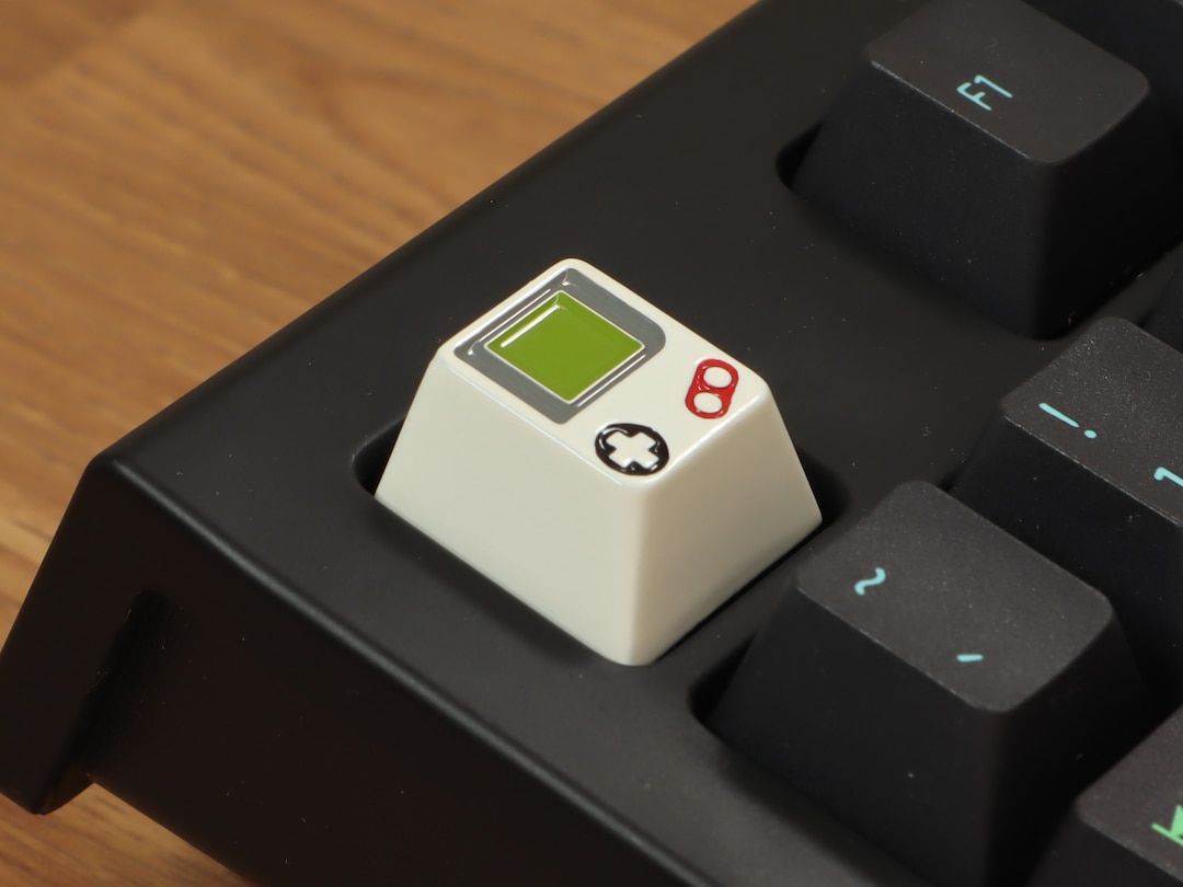 Retro Gameboy Metal Artisan Keycap for Mechanical Keyboards, Custom Key ...