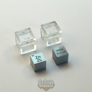 Metal Element Cubes 10mm Size 99.95% Purity Periodic Table Collection ...