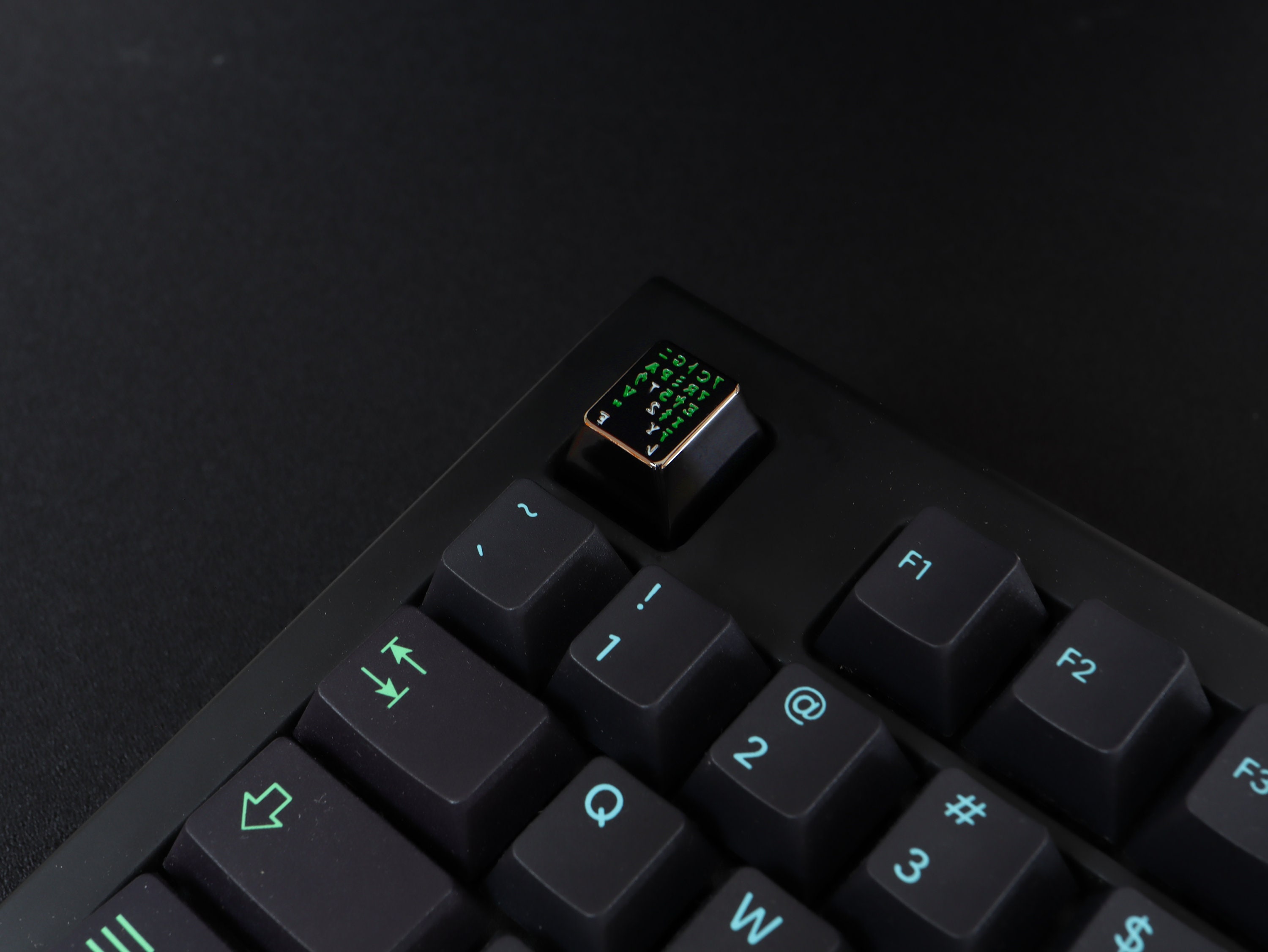 Digital Matrix Rain Keycap for Mechanical Keyboards Metal Artisan Key ...