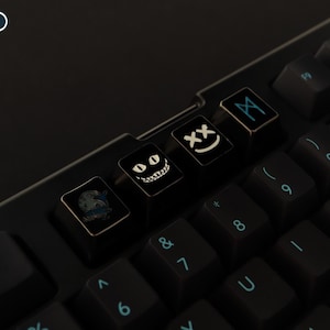 Glow in the Dark Metal Artisan Keycaps - Photoluminescent Mechanical ...