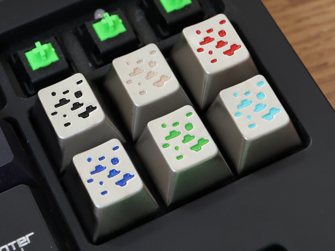 Diamond Ore and More... Metal Artisan Keycaps by Terra Keycaps, Custom ...