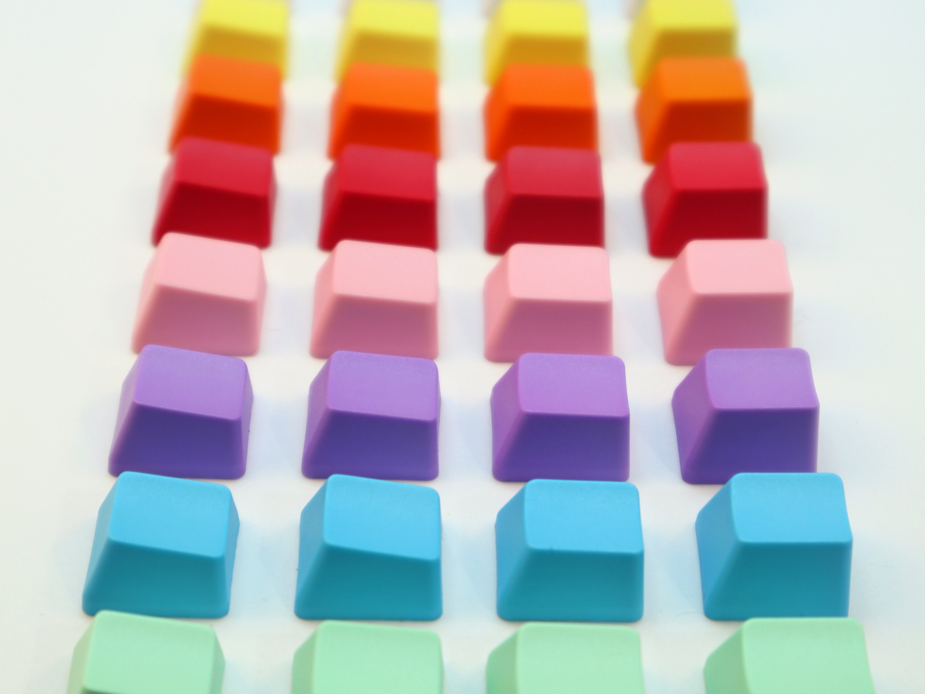 Blank Color Keycaps ALL ROWS 1U OEM Profile Colour Pbt Key Cap - Etsy ...