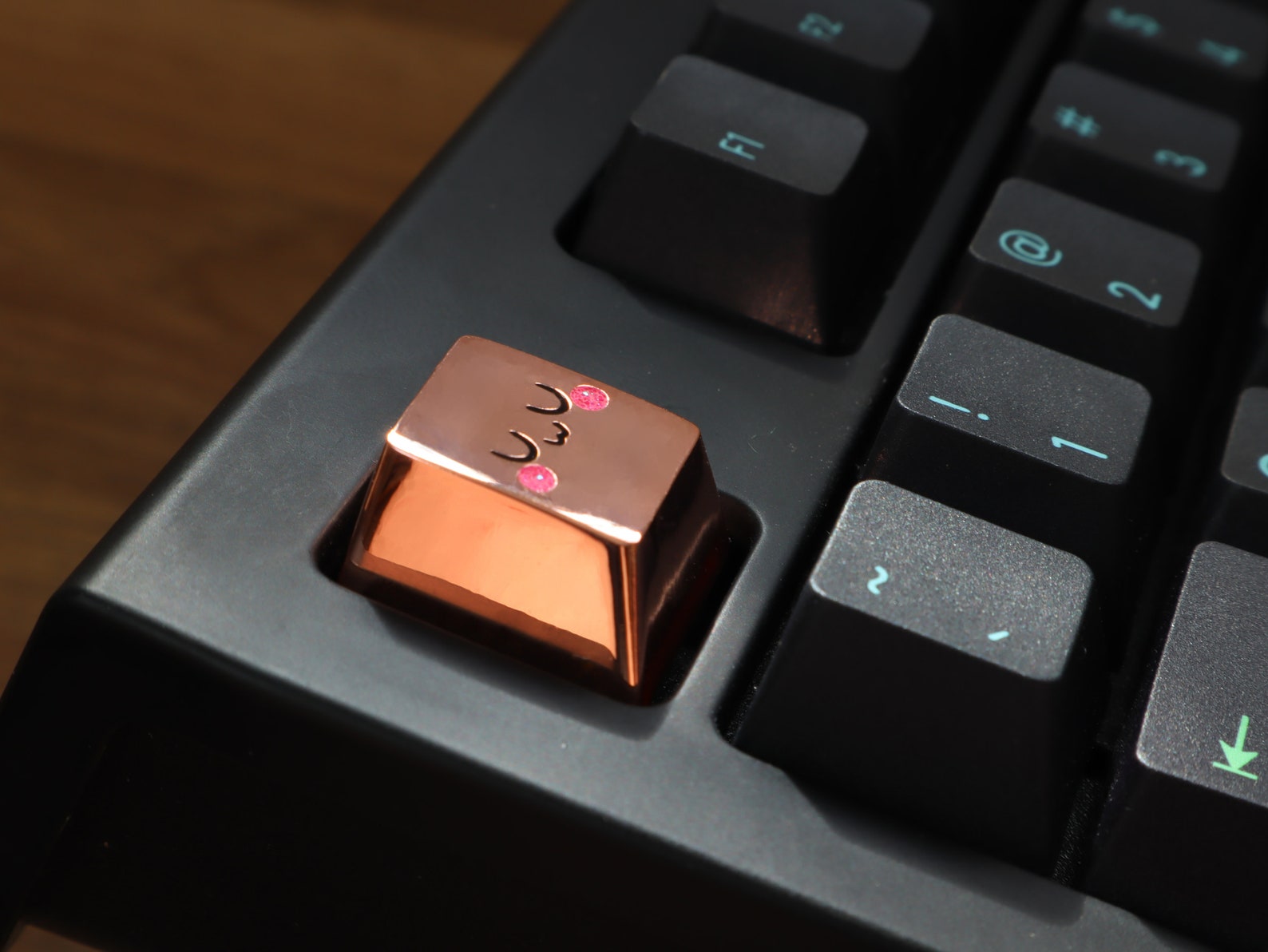 Uwu Rose Gold Artisan Keycap – Cute Blushing Mechanical Keyboard Key - Etsy