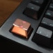Cute Uwu Rose Gold Metal Artisan Keycap - Custom Mechanical Keyboard ...