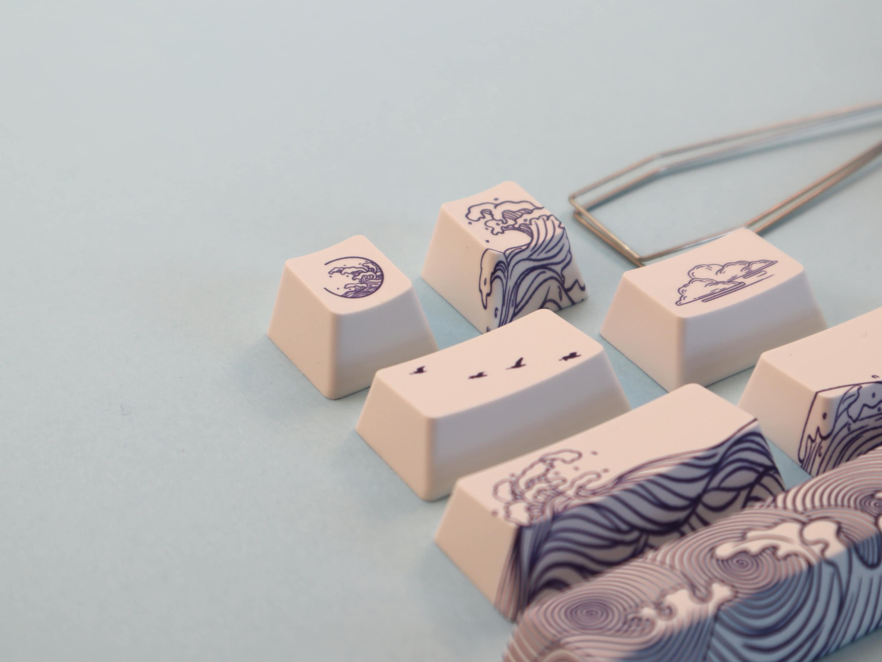 12 Keycaps Set Ocean Ink PBT Keycaps for Mechanical - Etsy Canada