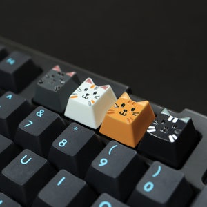 Cute Cat Artisan Keycap – Enamel Coated Metal Keyboard Key - Etsy