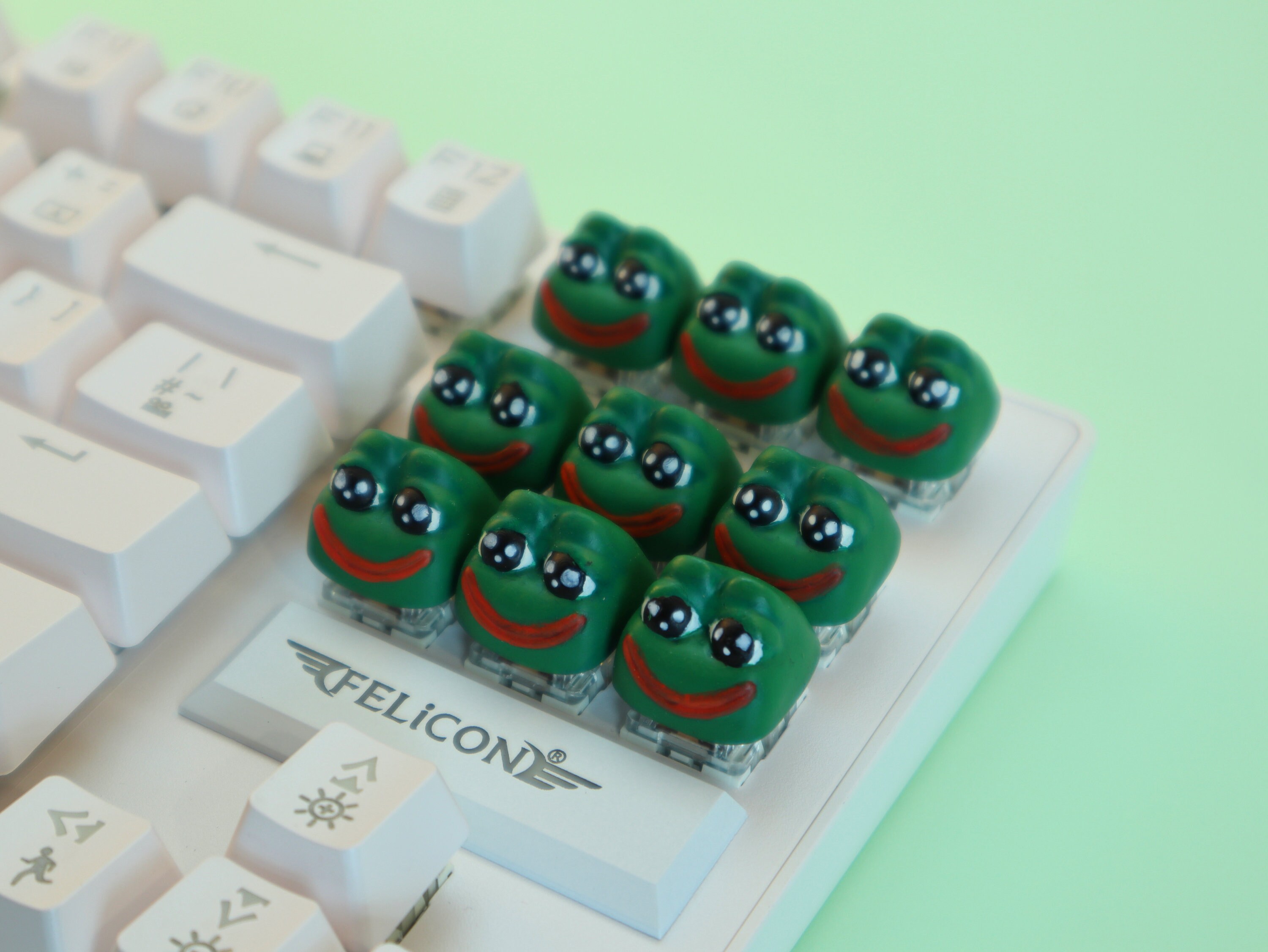 Peepo Artisan Keycap for Mechanical Keyboards Handmade Key - Etsy