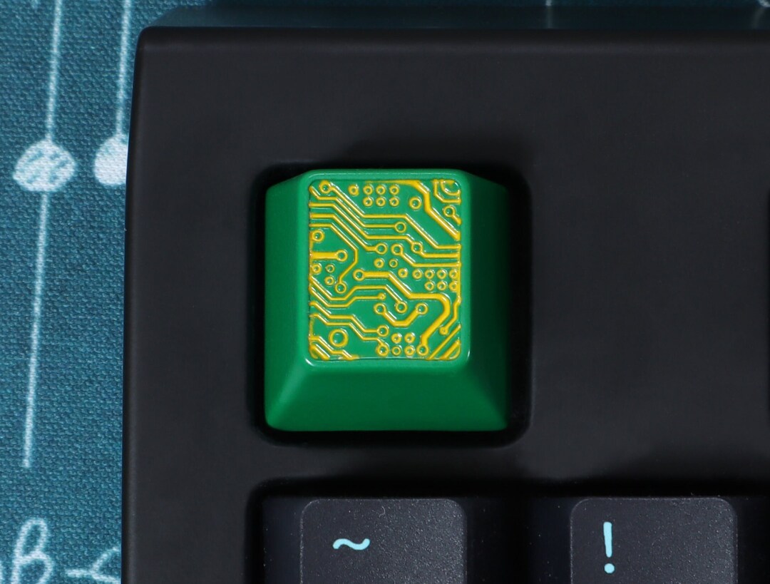 Circuit Board Keycap for Mechanical Keyboards Metal Artisan Key Cap ...