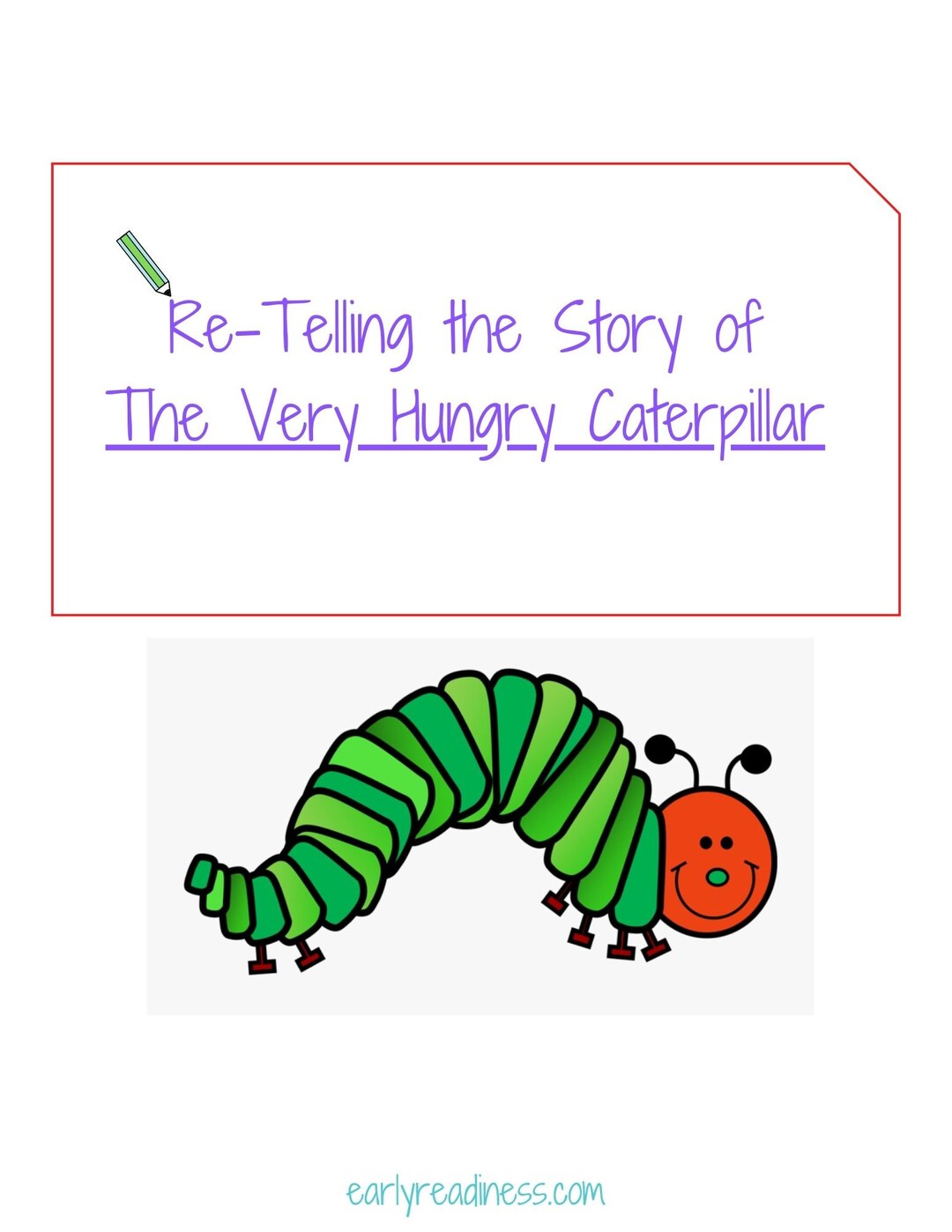The Very Hungry Caterpillar (re-telling) - Etsy