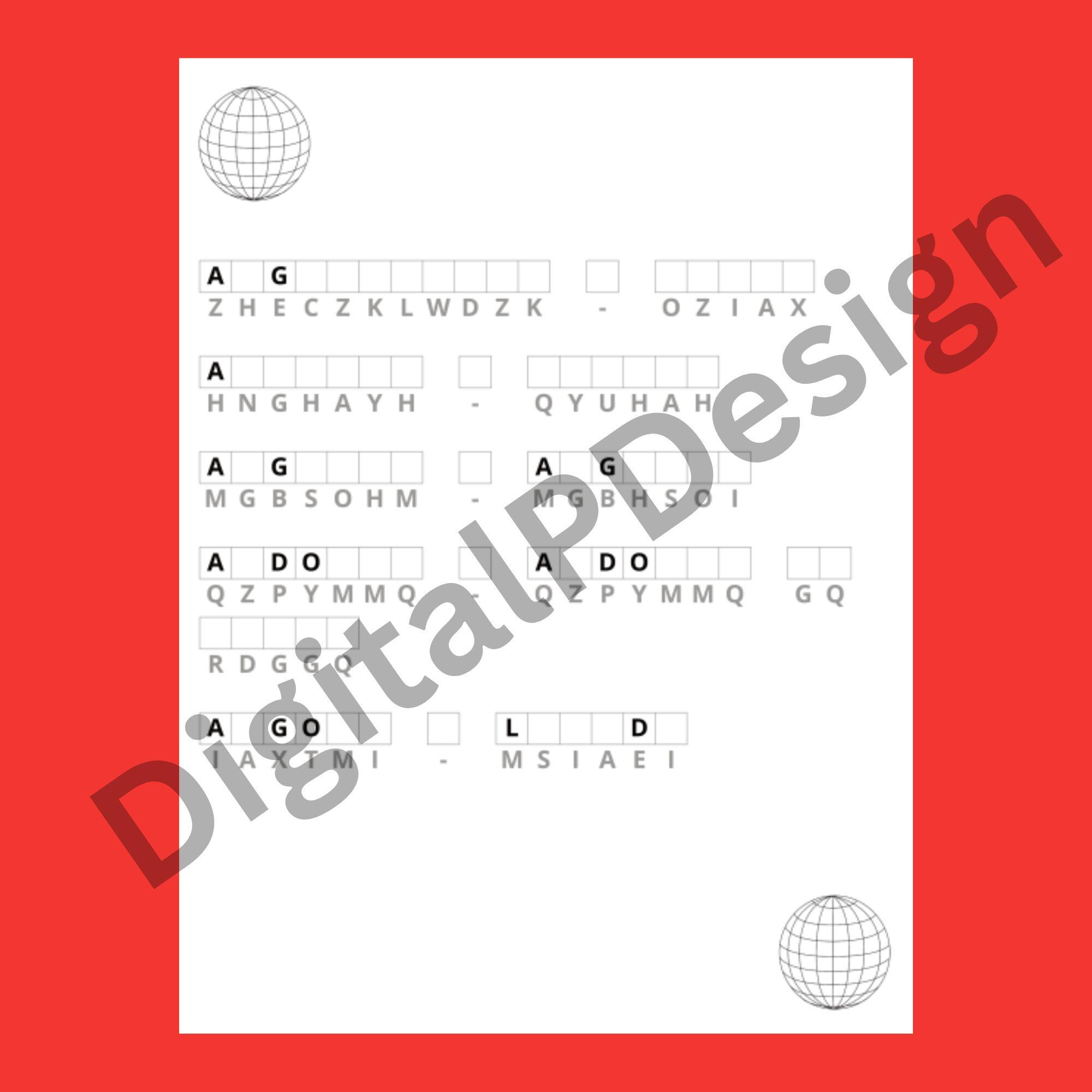 Large Print Cryptograms for Adults, Seniors, Fun Puzzles With Solutions ...