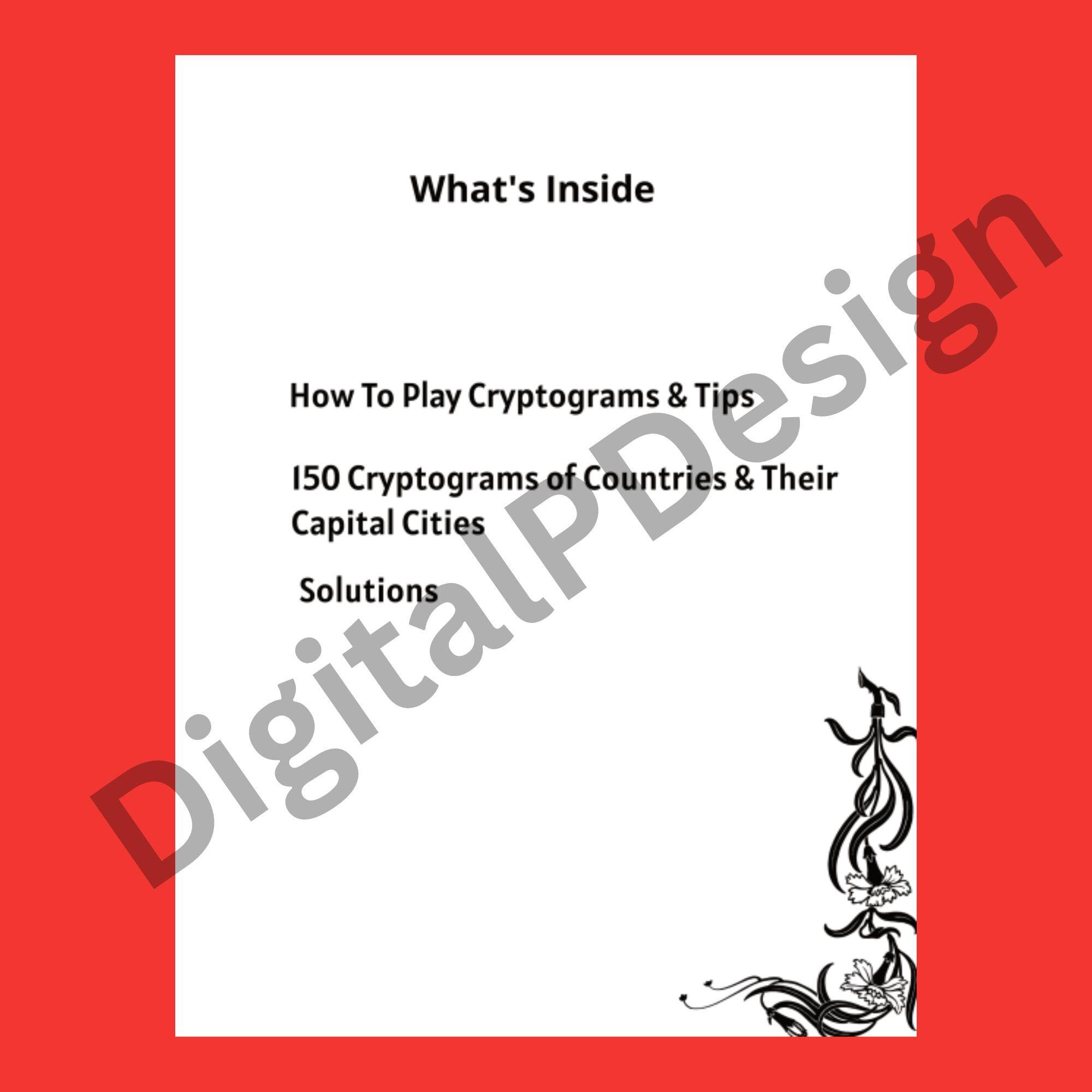 Large Print Cryptograms for Adults, Seniors, Fun Puzzles With Solutions ...
