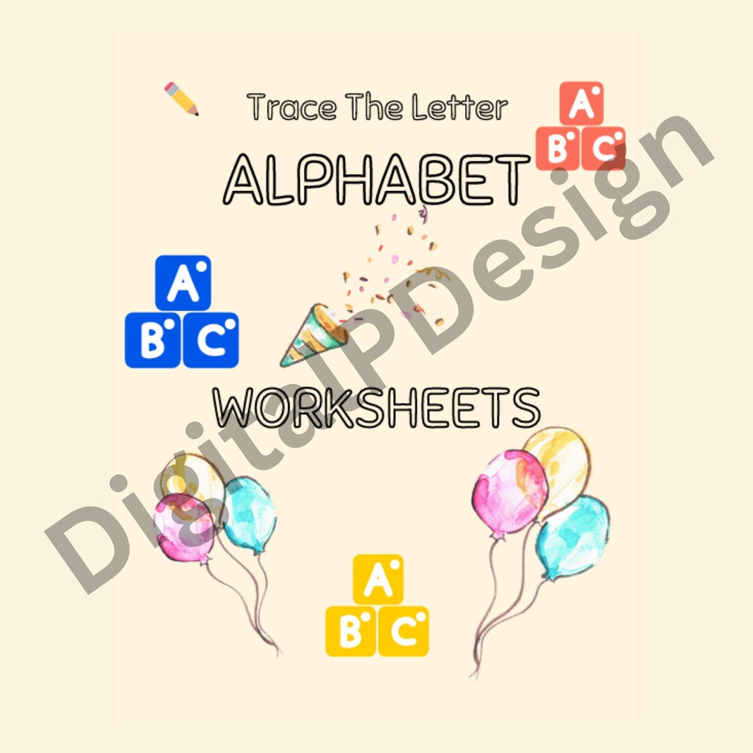 Kindergarten Alphabet Tracing Activity Worksheets |prek|early Learning ...