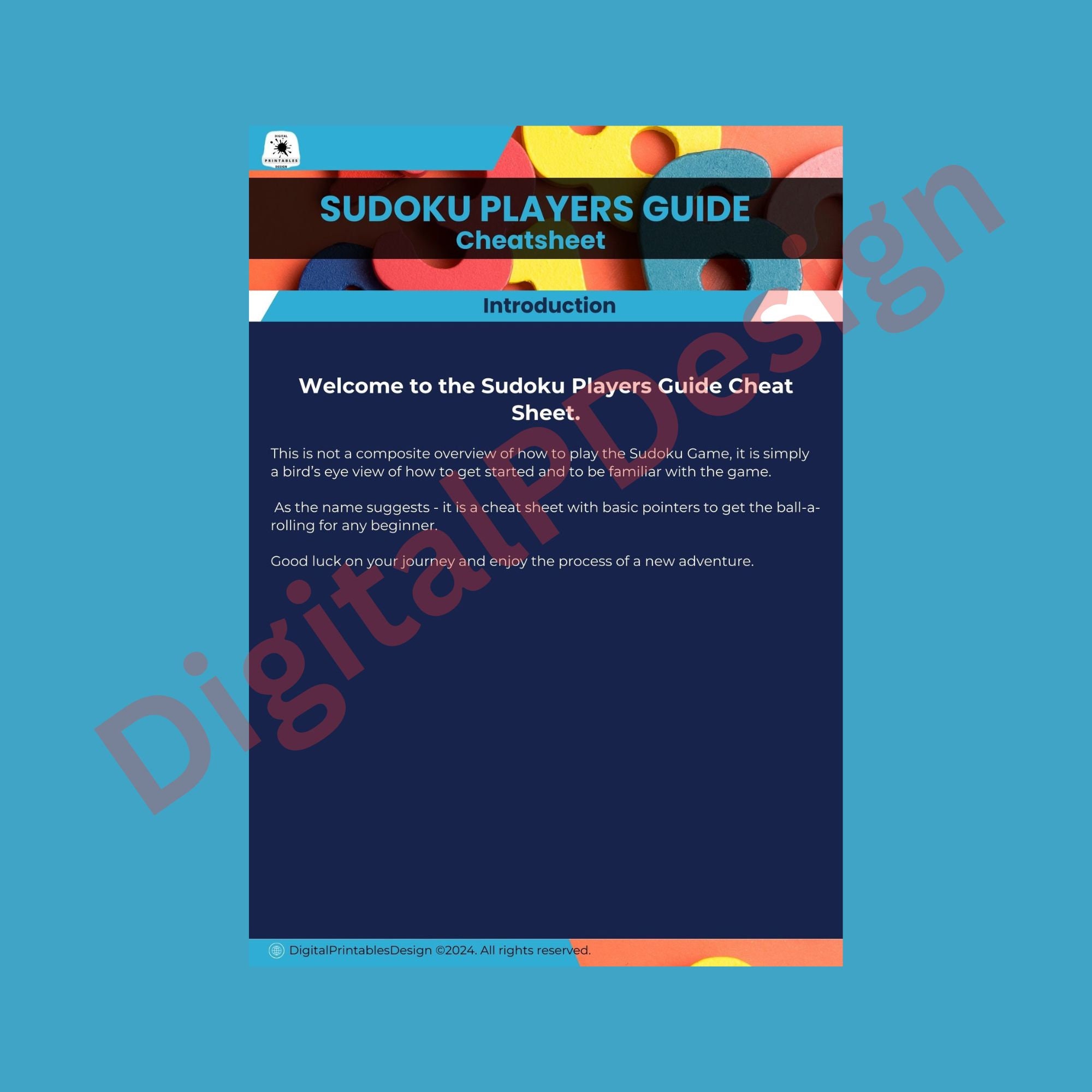 Sudoku Players Guide Cheat Sheet Printables Sudoku Puzzle Lovers Bonus ...