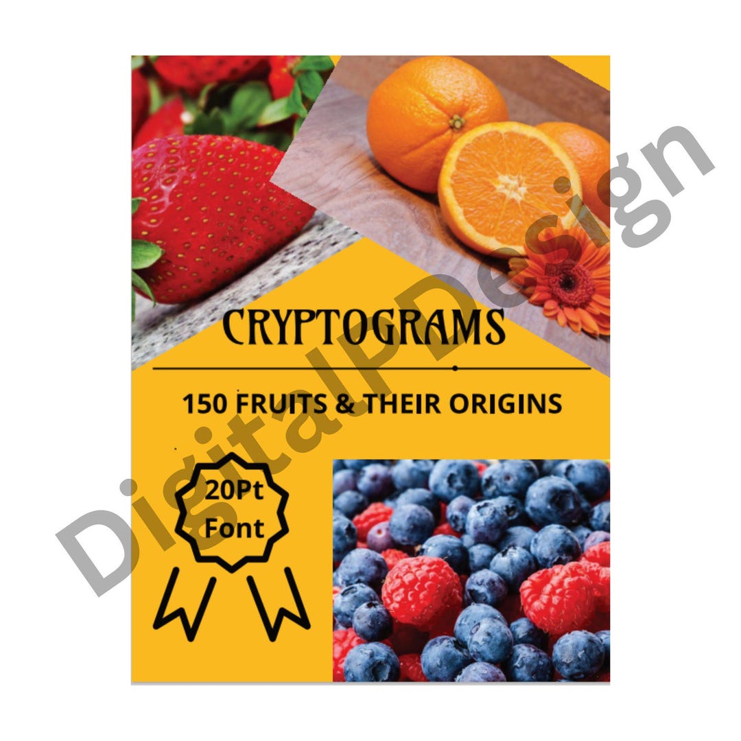 Large Print Cryptograms for Adults, Seniors, Fun Puzzles With Solutions ...