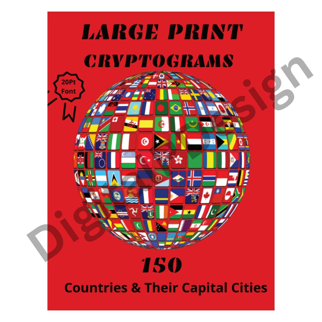 Large Print Cryptograms for Adults, Seniors, Fun Puzzles With Solutions ...