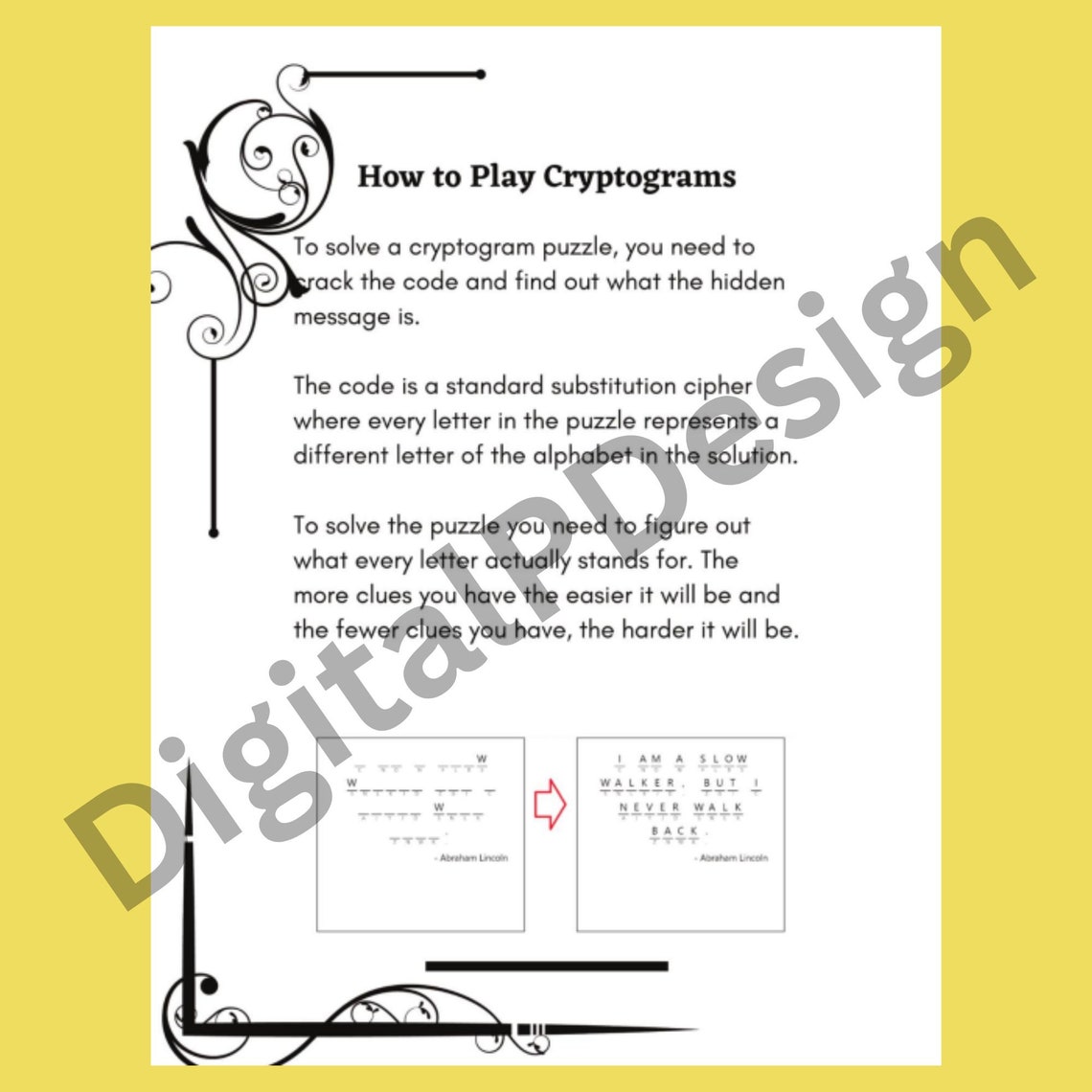 Large Print Cryptograms for Adults, Seniors, Fun Puzzles With Solutions ...