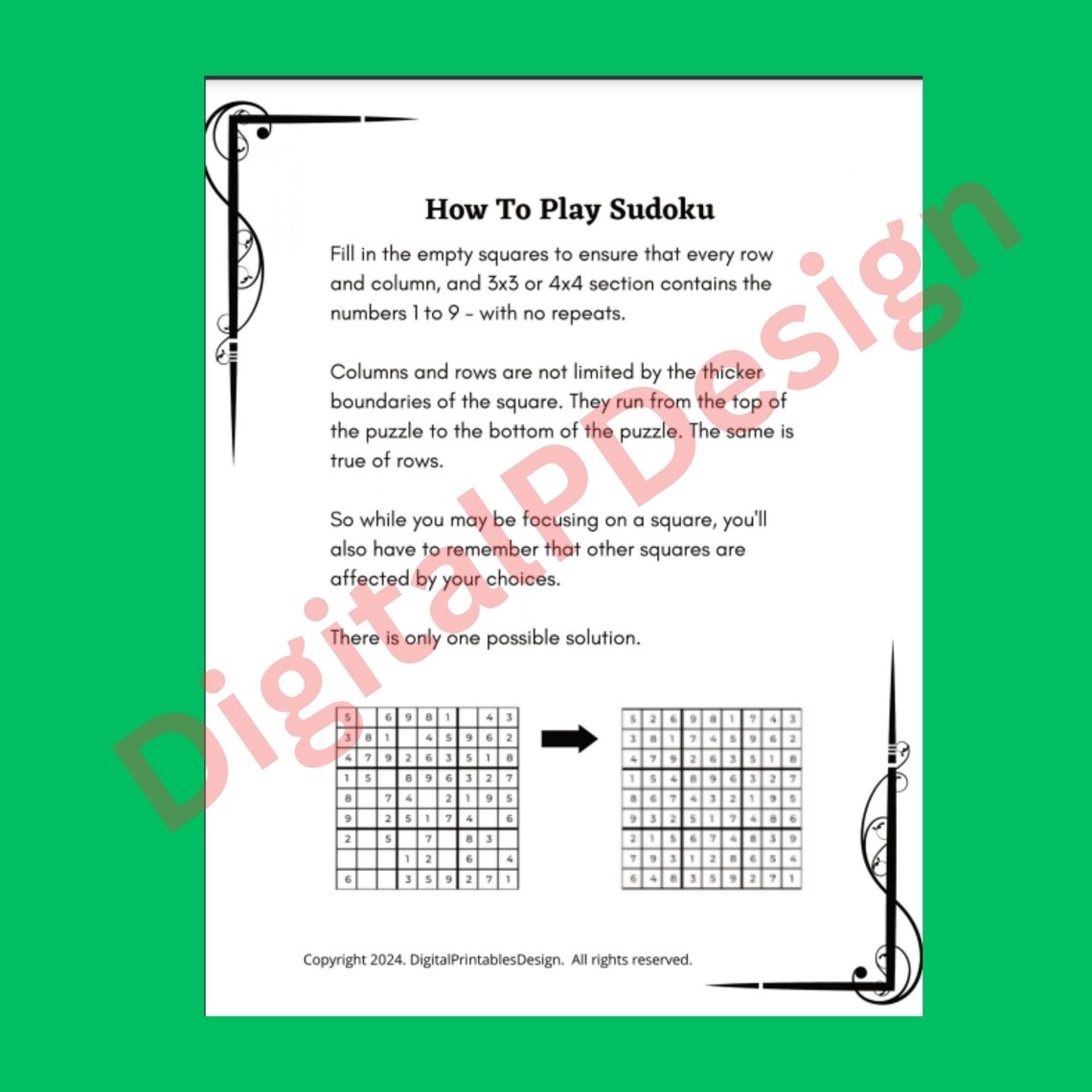 Sudoku 4x4 Grid Printables | Extreme Level for Sudoku Puzzle Lovers ...