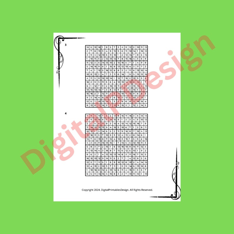Very Hard 16x16 Sudoku | 100 Puzzles + Cheat Sheet (digital Download ...