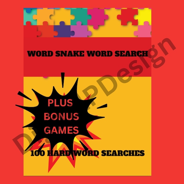 Snake Word Puzzle - Etsy