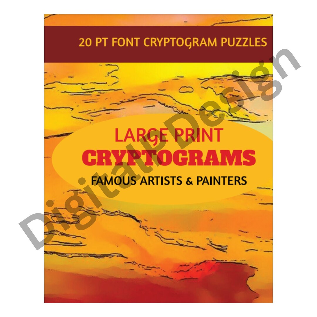 Large Print Cryptograms for Adults, Seniors, Fun Puzzles With Solutions ...