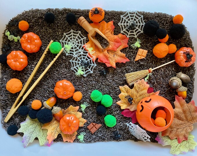 Halloween Sensory Bin | Fall/autumn Sensory Activity for Toddlers - Etsy