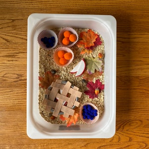 Apple Pie Sensory Bin | Fall/autumn/thanksgiving Baking Sensory ...
