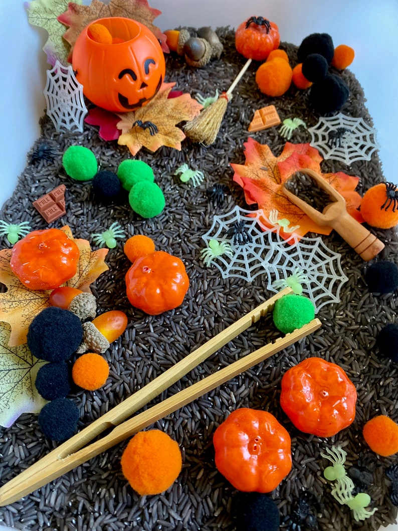 Halloween Sensory Bin | Fall/autumn Sensory Activity for Toddlers - Etsy