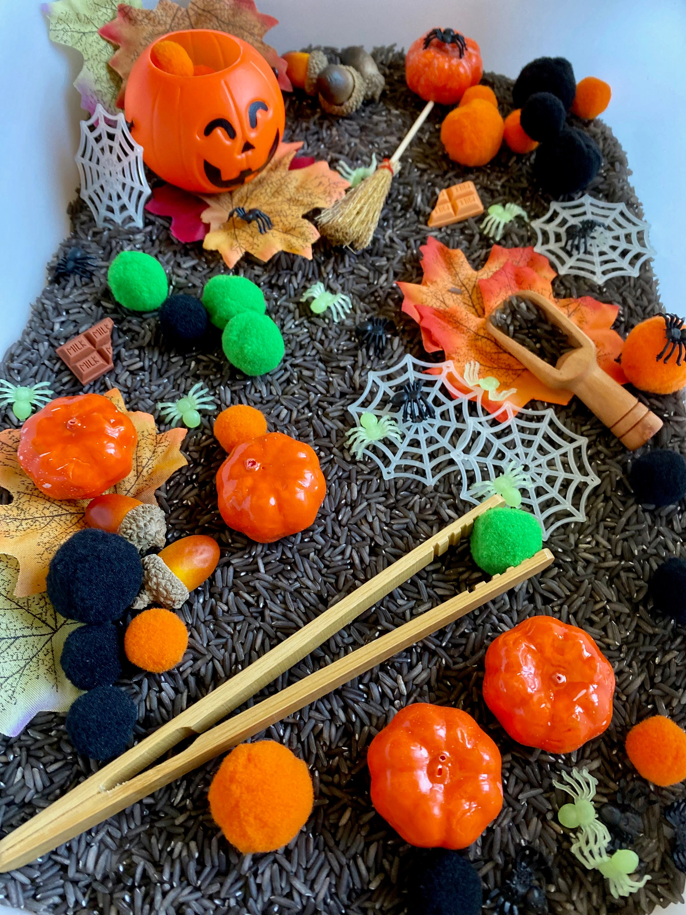 Halloween Sensory Bin | Fall/autumn Sensory Activity for Toddlers - Etsy