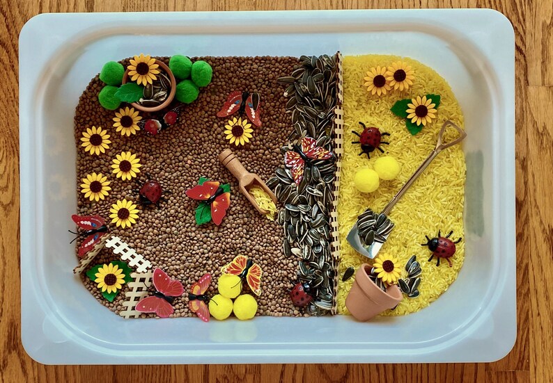 Sunflower Sensory Bin | Summer Sensory Activity for Toddlers ...