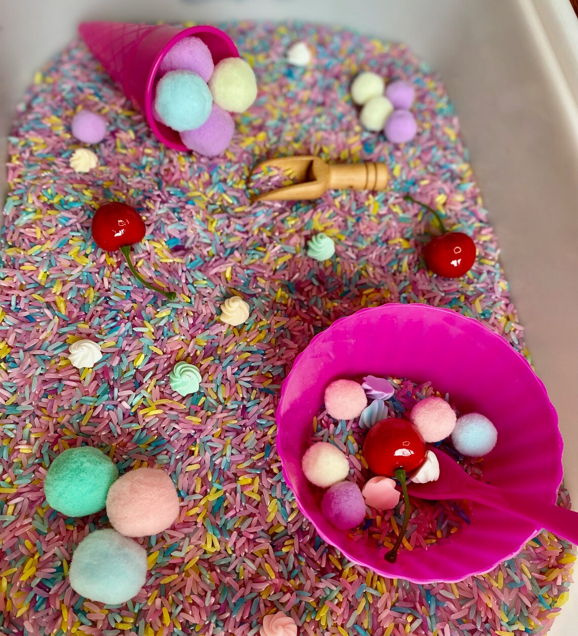 Ice Cream Sensory Bin for Toddlers | Summer Sensory Activity | Icecream ...