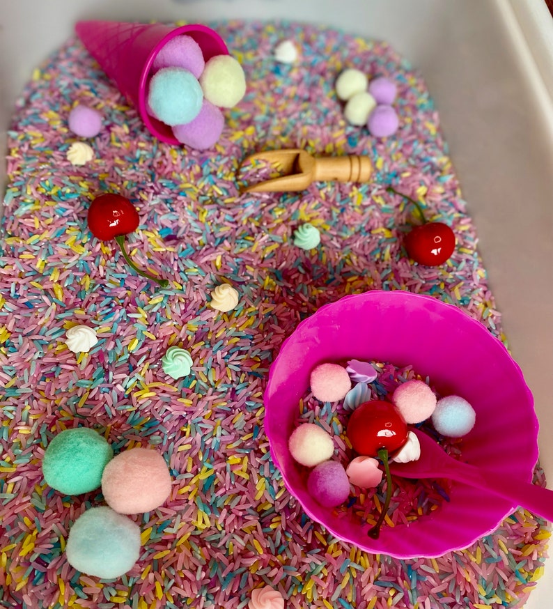 Ice Cream Sensory Bin for Toddlers | Summer Sensory Activity | Icecream ...