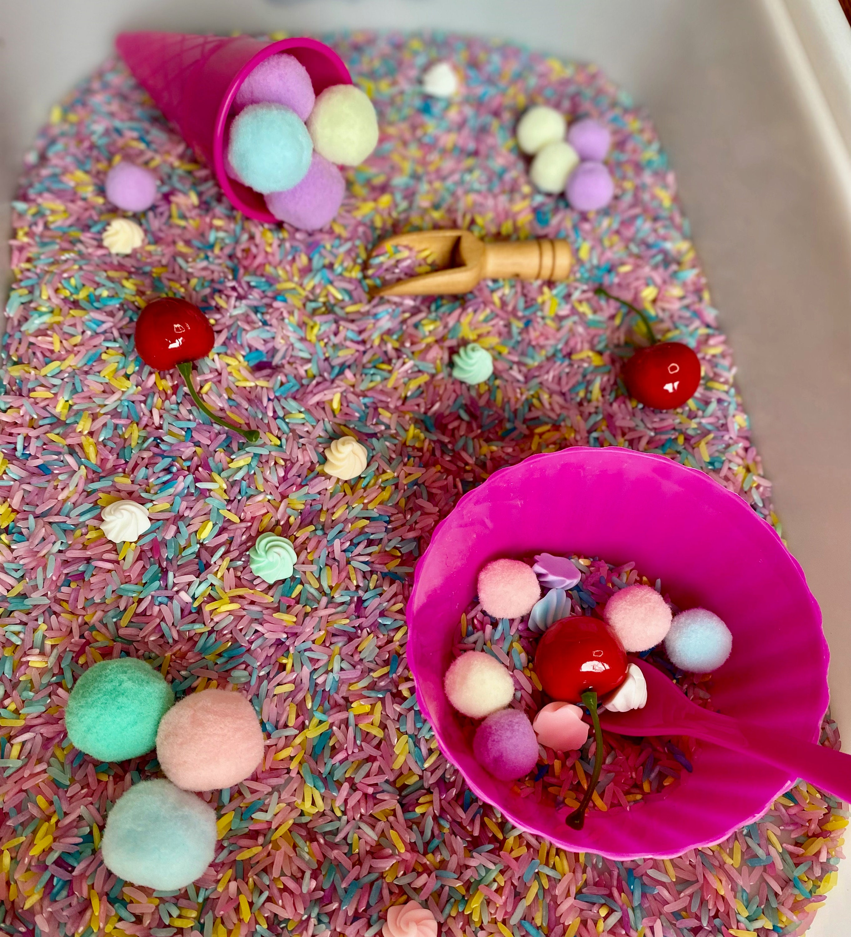 Ice Cream Sensory Bin for Toddlers | Summer Sensory Activity | Icecream ...